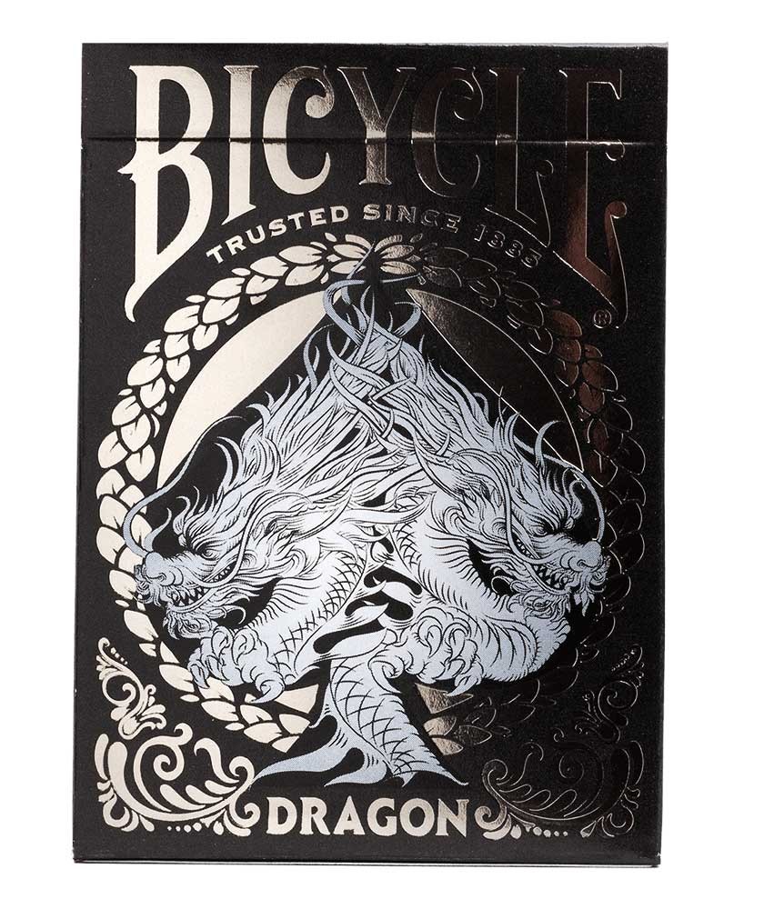 Bicycle Dragon Black Playing Cards | Jucarie si Magie