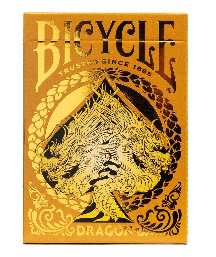 Bicycle Gold Dragon Playing Cards | Jucarie si Magie